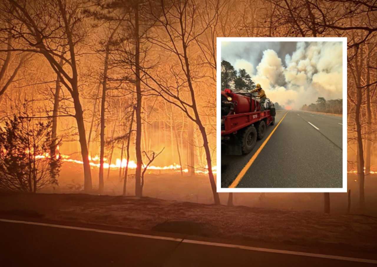 NJ Wildfire Explodes To 11,500 Acres That Forced 5K From Homes: Latest ...