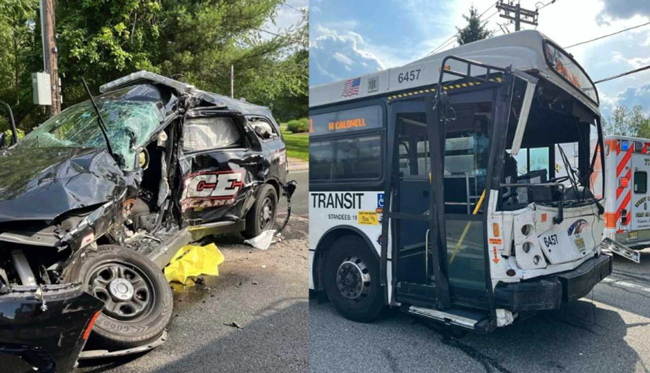 NJ Officer Seriously Hurt In Crash Involving Commuter Bus: Source | Franklin Township Daily Voice