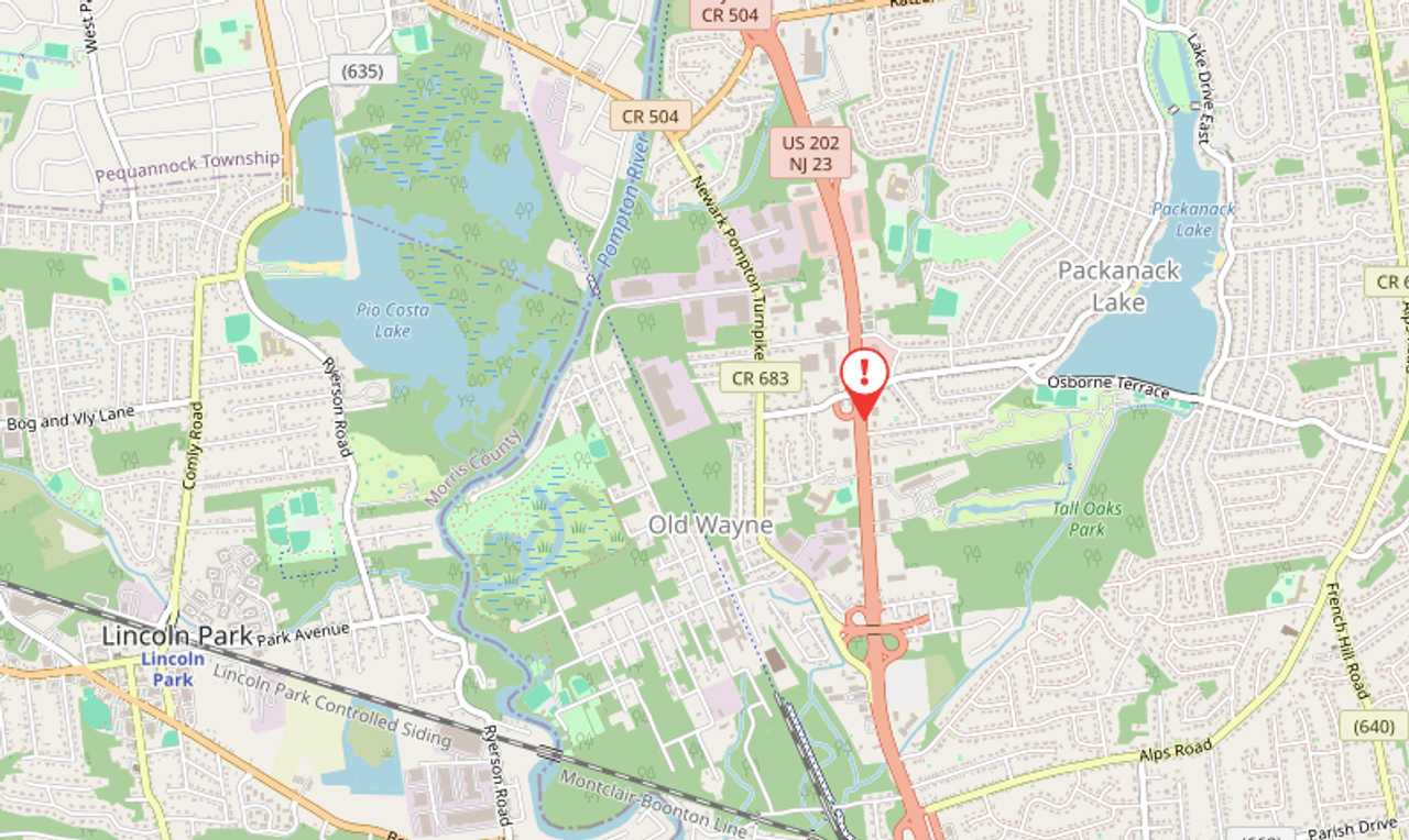 Crash Closes Lanes On Route 202 In Wayne, Njdot Says | Paramus Daily Voice