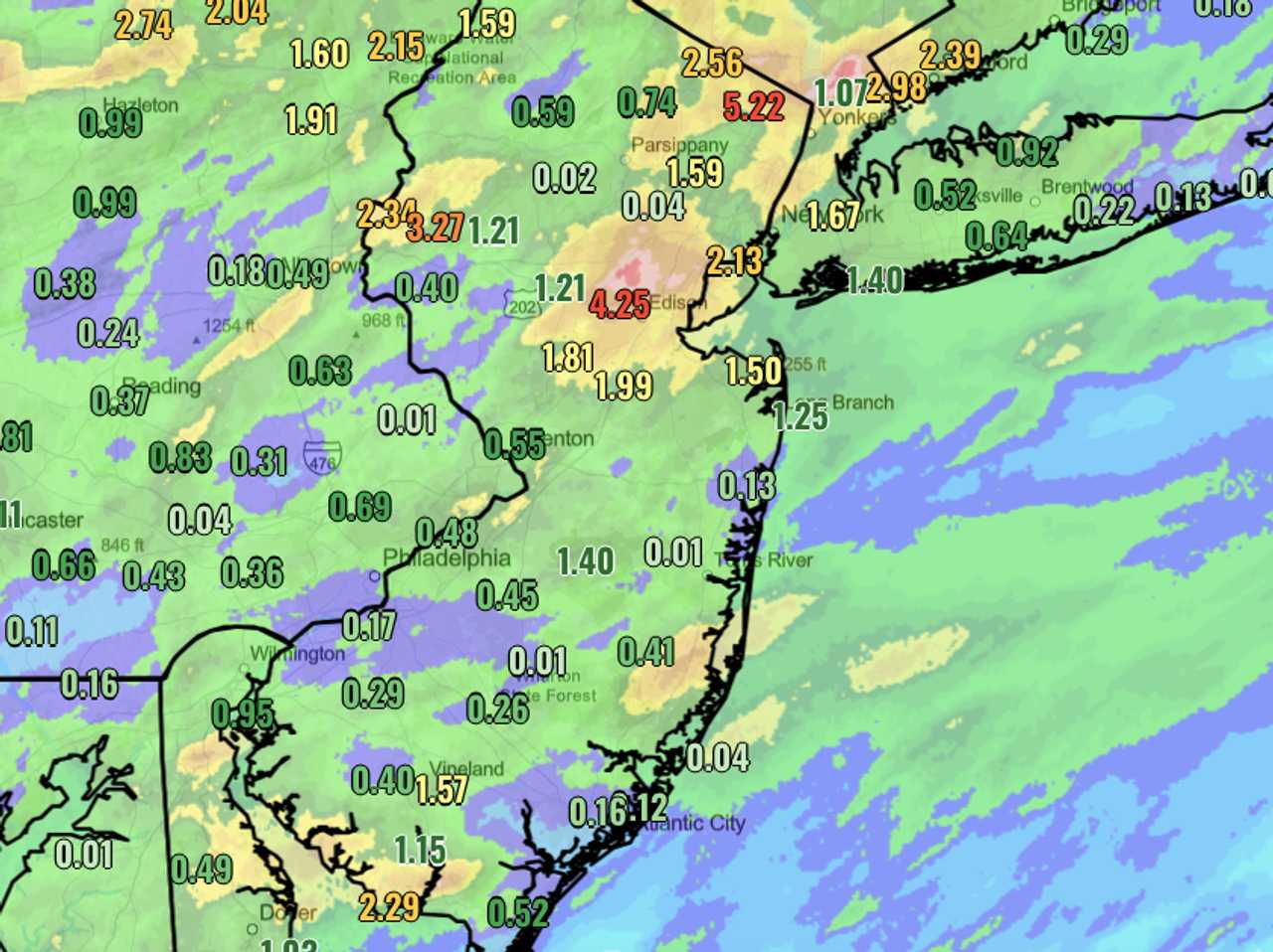 Stafford Township Hit With 4 Inches As Rain Soaks Ocean County: See The ...