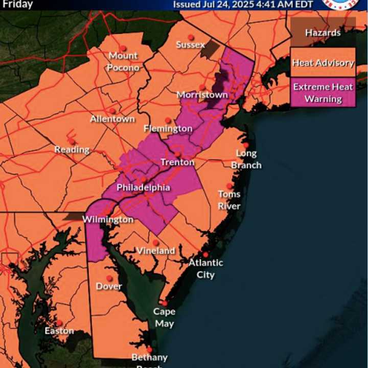 Hudson County Braces for 108-Degree Heat Index As Warning Takes Effect ...