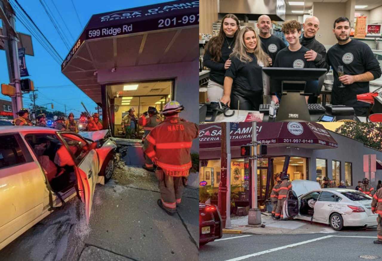 Video: DUI Driver Plows Into Newly-Opened Bergen County Pizzeria, Owners Recount Scary Moment ...
