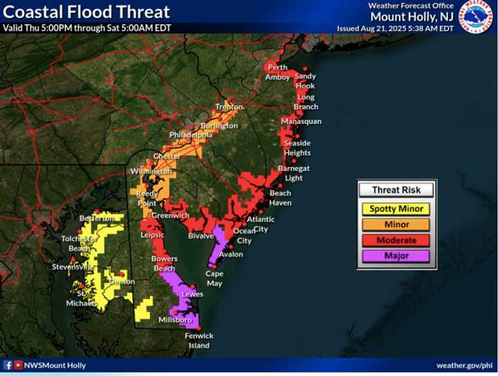 State Of Emergency: Hurricane Erin Batters NJ Shore With 14-Foot Waves ...