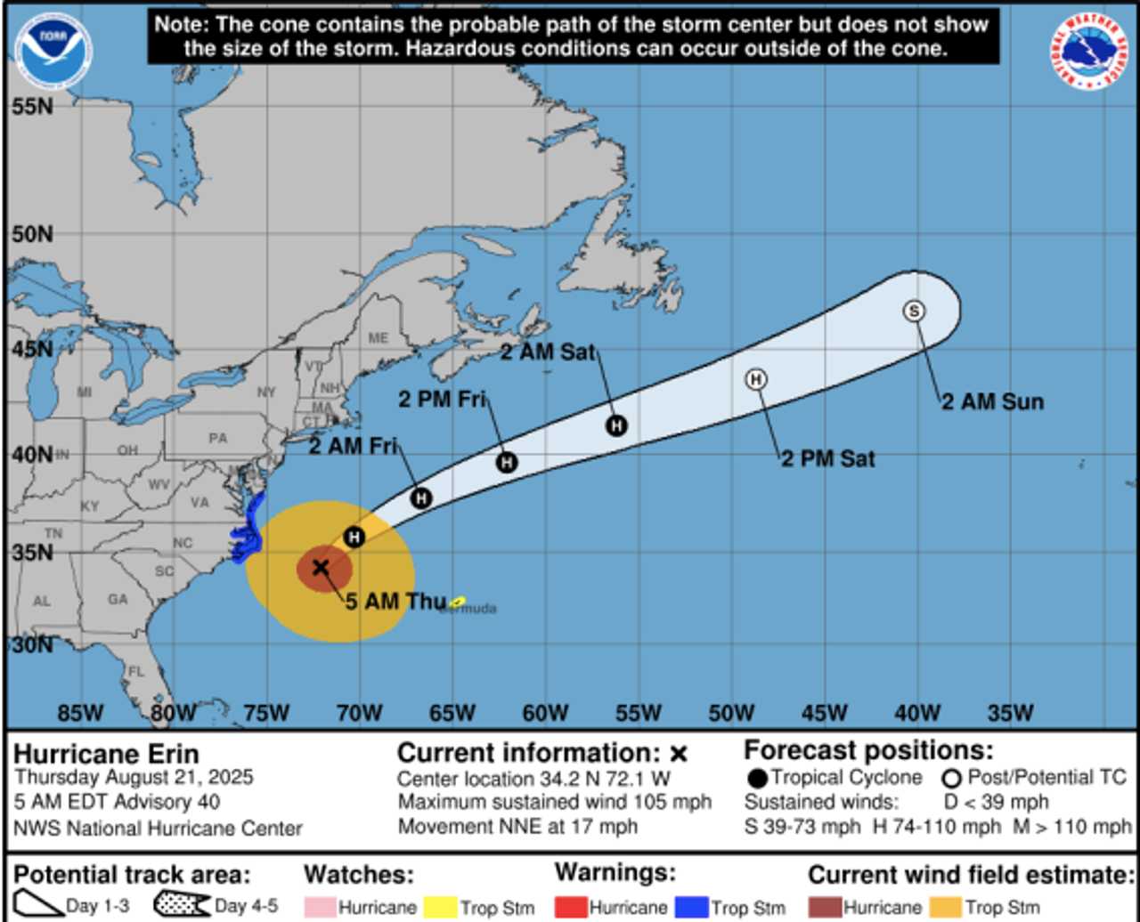 State Of Emergency: Hurricane Erin Batters NJ Shore With 14-Foot Waves ...