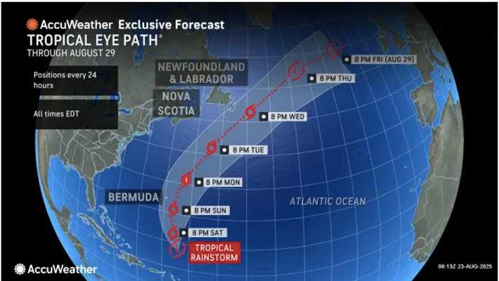 New Tropical Storm Forms In Atlantic: Here's Where Fernand's Headed ...