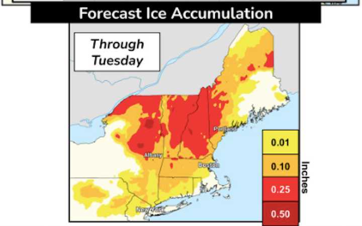 Widespread Ice Accumulation Now Expected In Northeast From New Winter ...