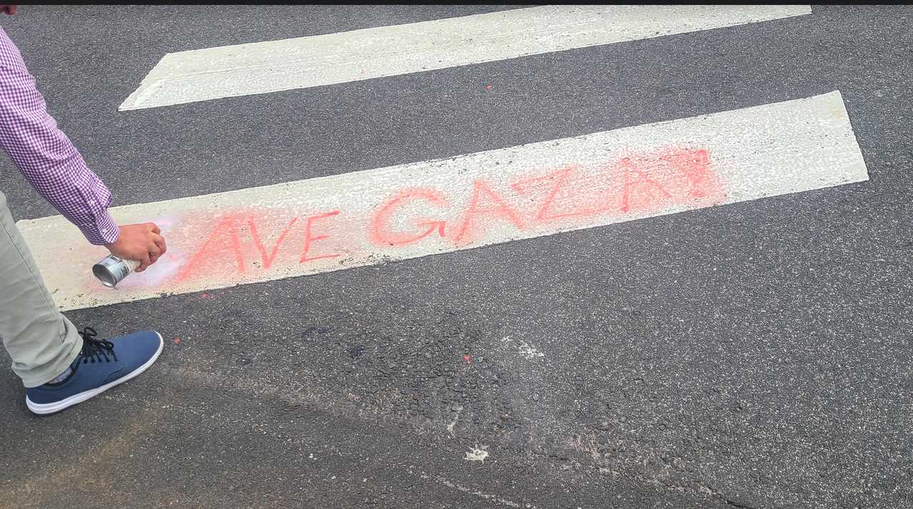 Woman Charged For Writing 'Save Gaza' On Westport Crosswalk | Westport ... Woman Charged For Writing 'Save Gaza' On Westport Crosswalk | Westport ...