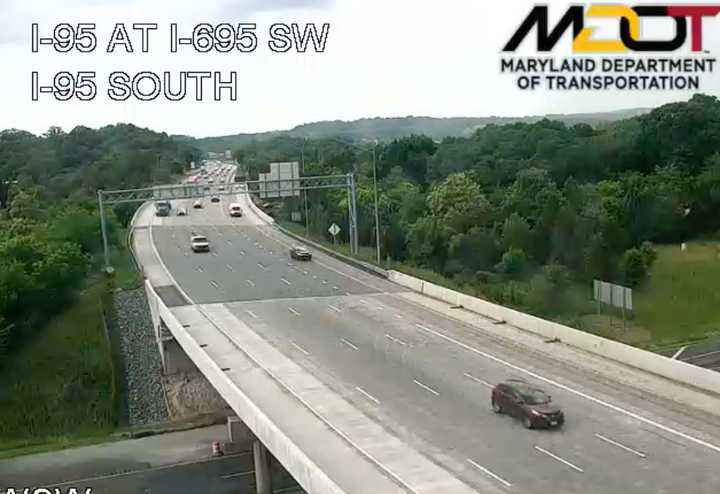 Overnight Triple Lane Closure Planned On I-95 At I-695 Interchange In ...