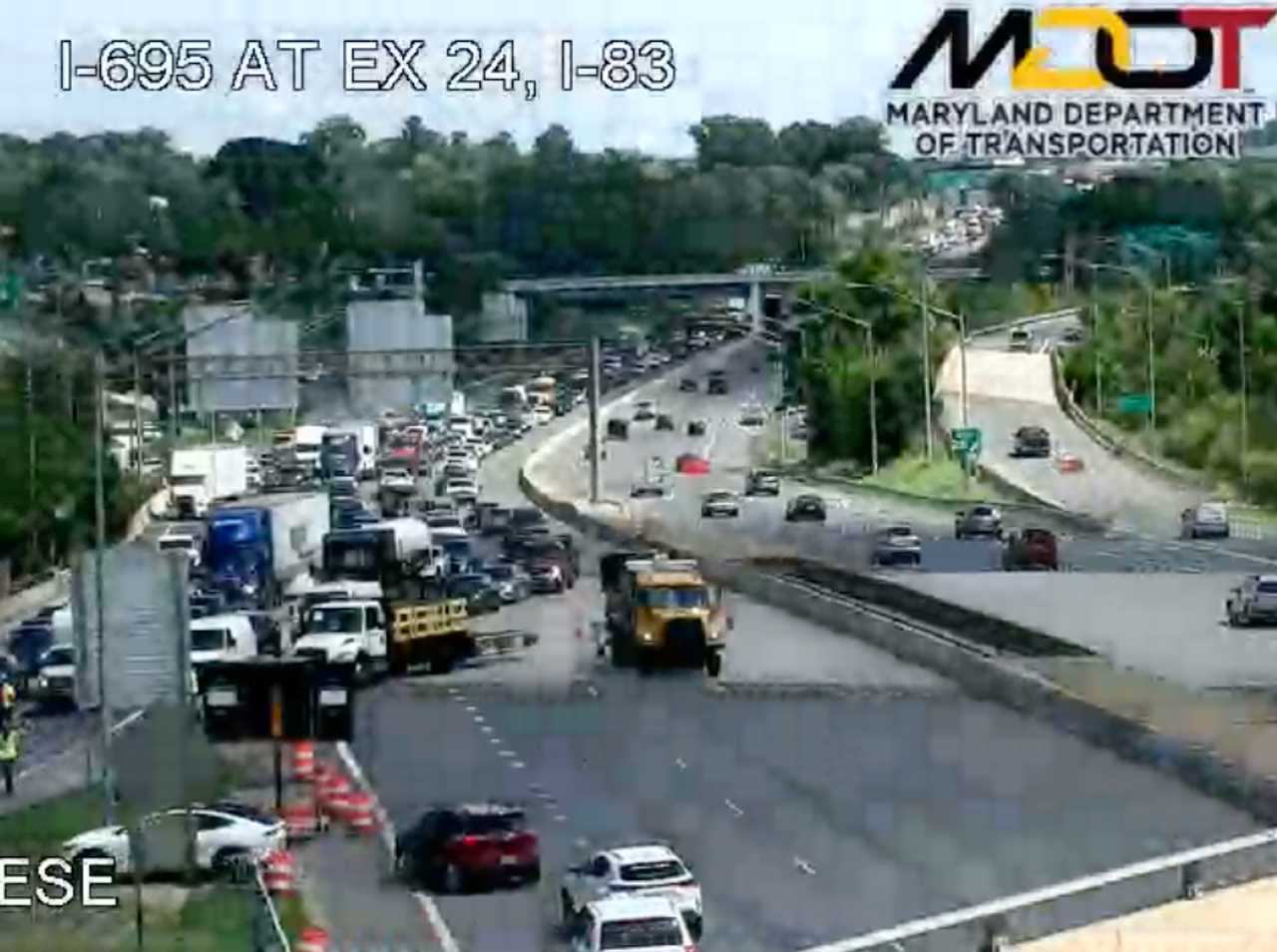 Truck Crash Blocks Traffic On Outer Loop In Baltimore County ...