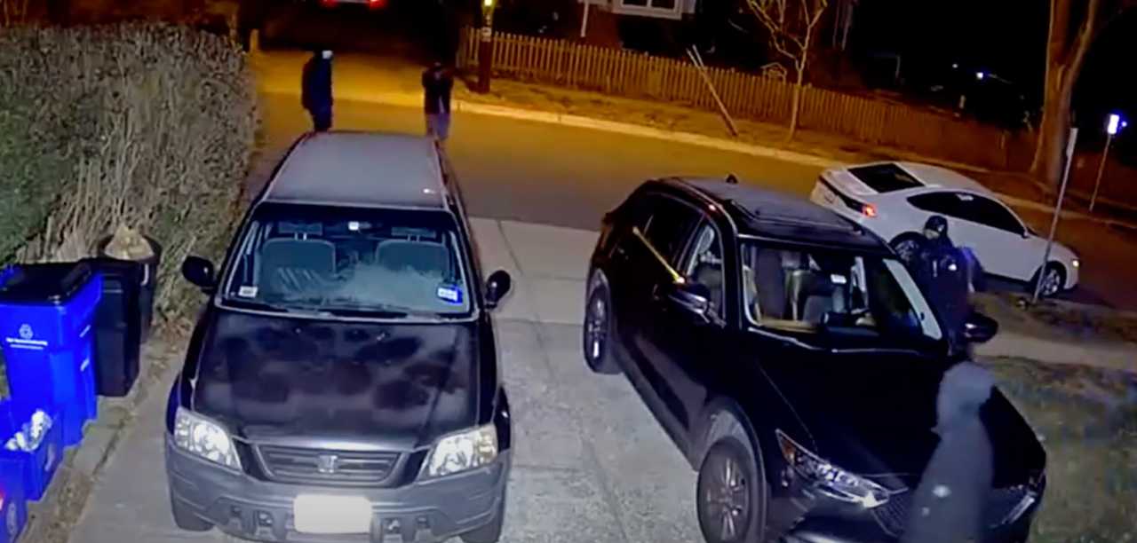 Coordinated Crew Caught On Camera During 21 Vehicle Crime Spree Through