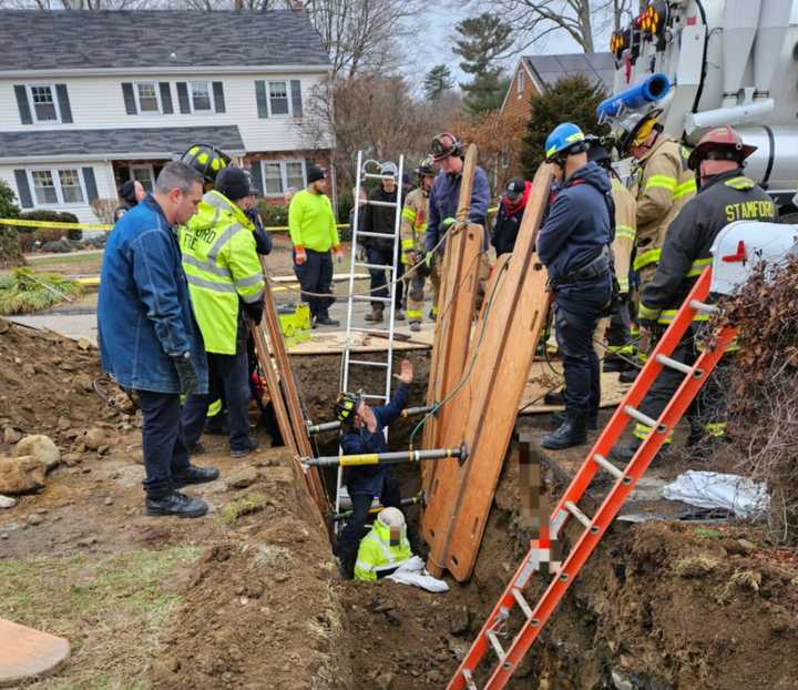 Freezing Worker Trapped In Trench Collapse Rescued By CT Firefighters ...