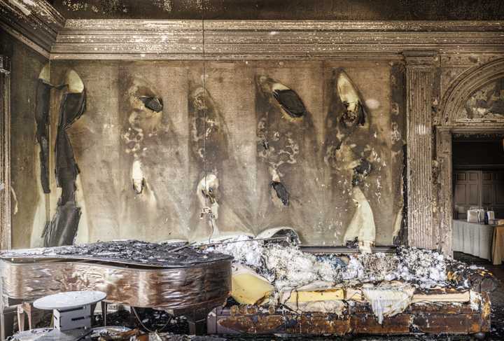 Shocking Photos Show Firebombed Damage Inside PA Governor’s Mansion ...