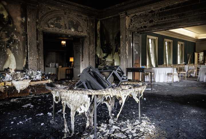 Shocking Photos Show Firebombed Damage Inside PA Governor’s Mansion ...