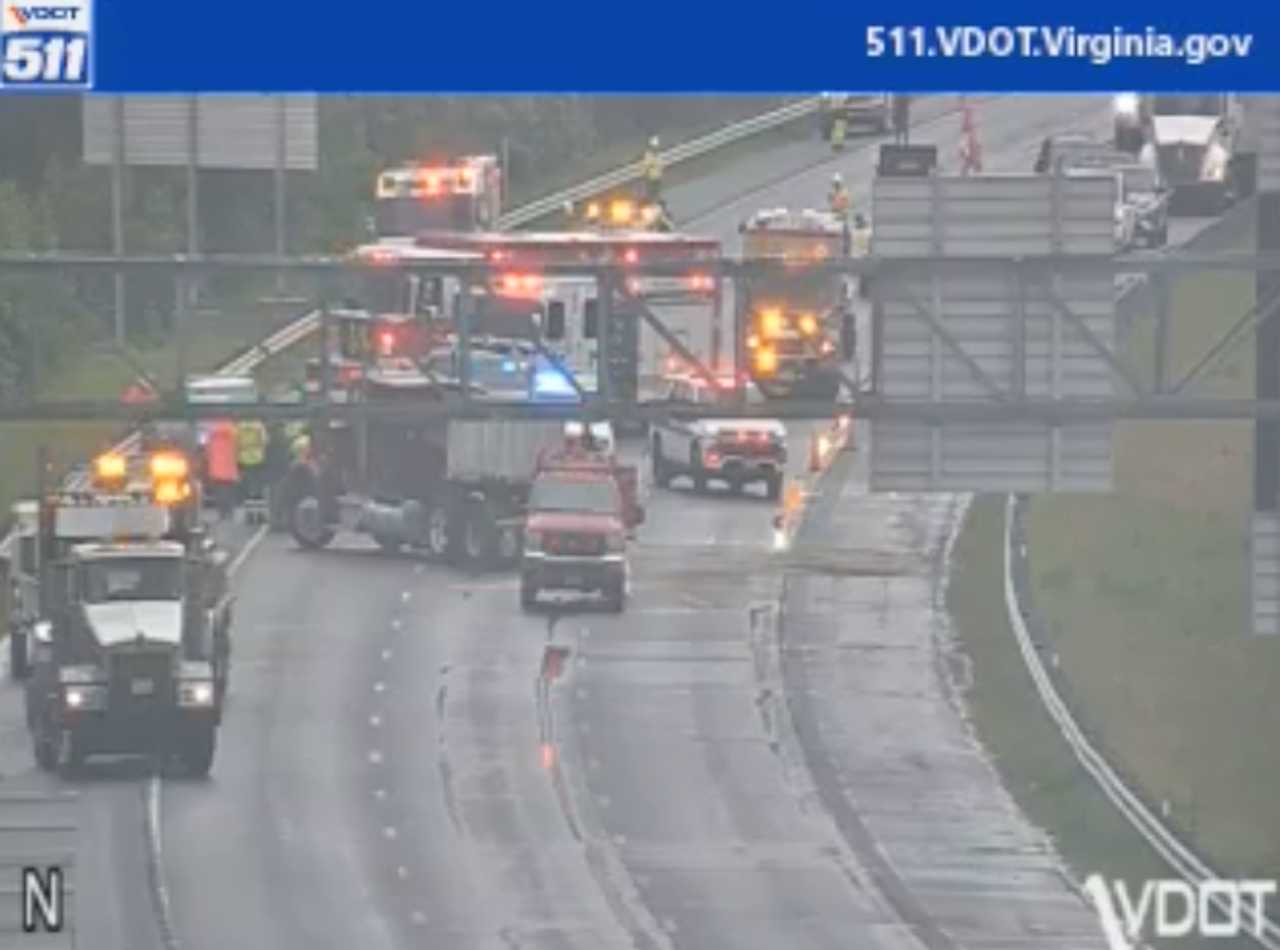 Tractor-Trailer Crash Brings I-95 To A Halt In Virginia (Developing ...