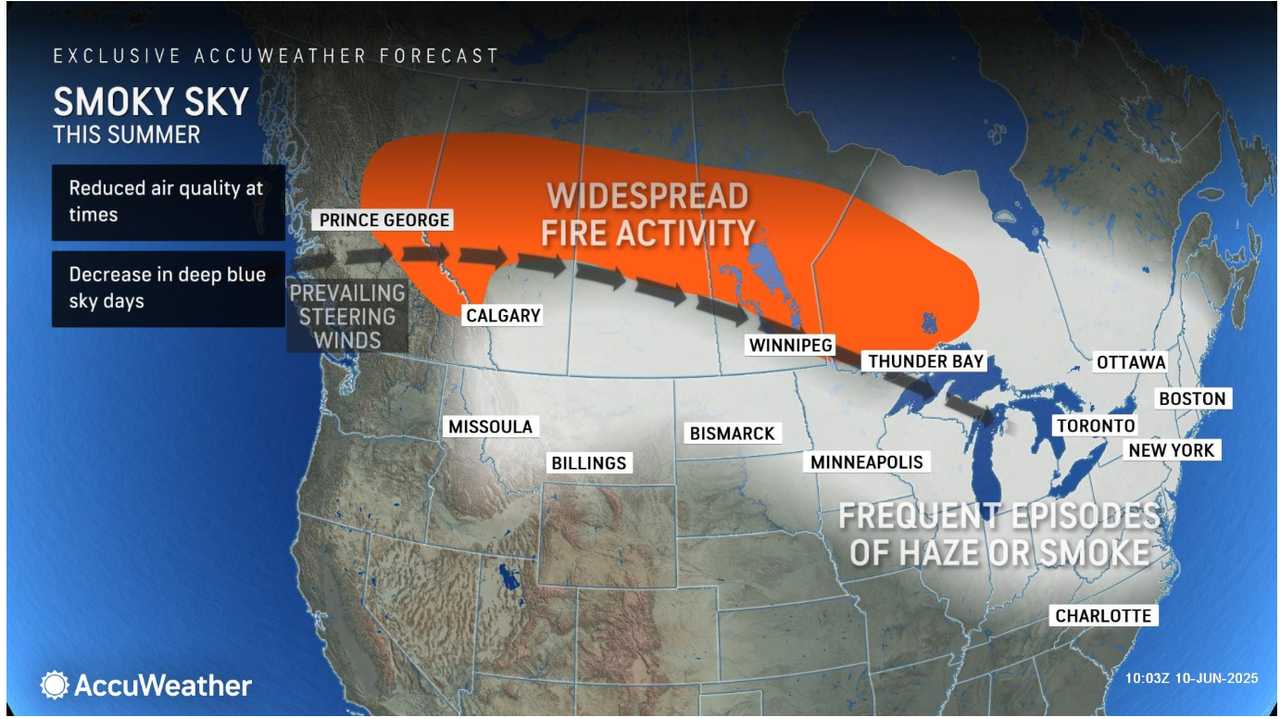 Expect Frequent Haze, Smoke From Canadian Wildfires This Summer ...