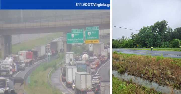 Downed Power Lines Shut Down I-95 In Virginia, Causing Major ...