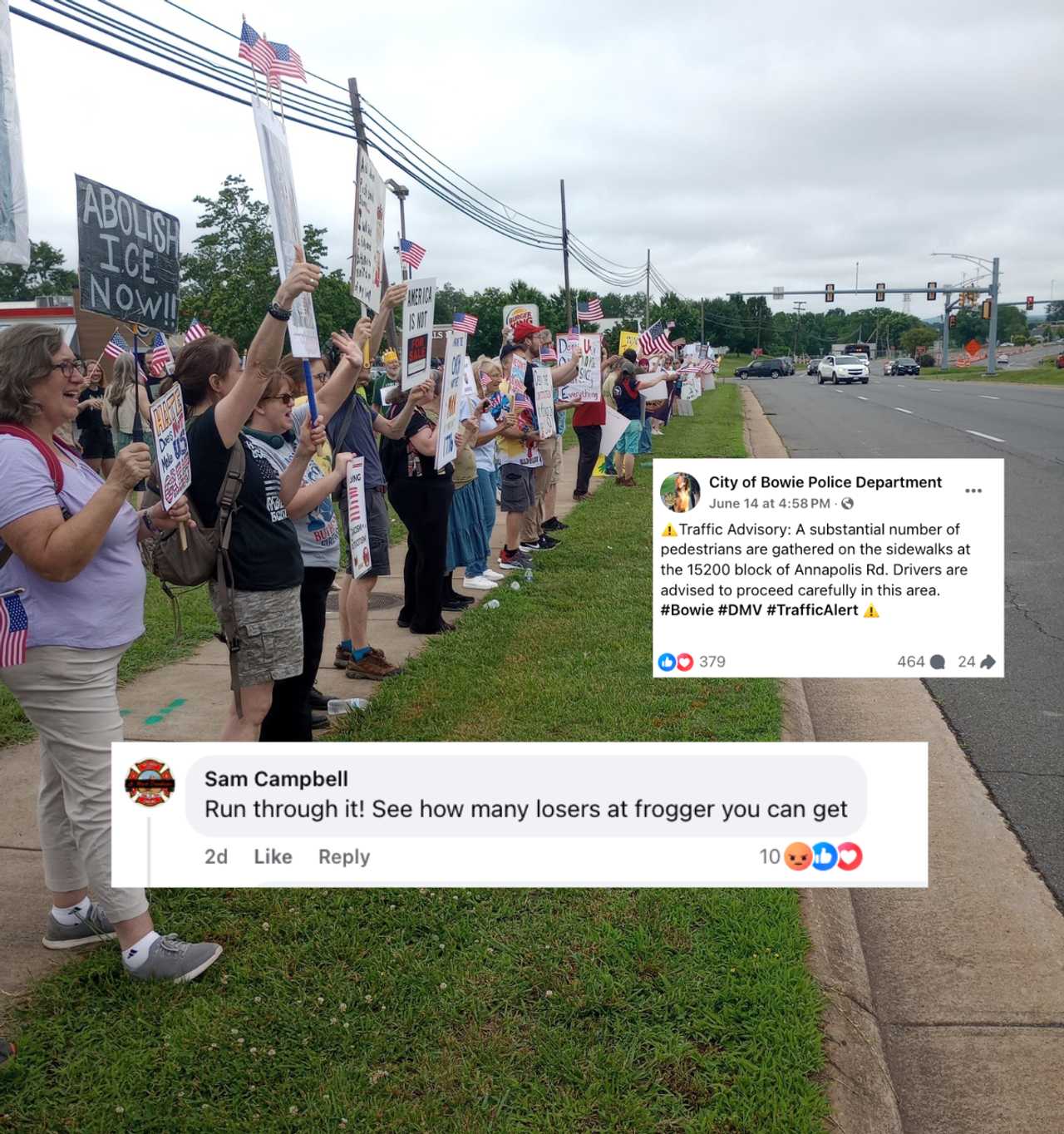 First Responder Sparks Outrage With ‘Run Through It’ Protest Comment On ...