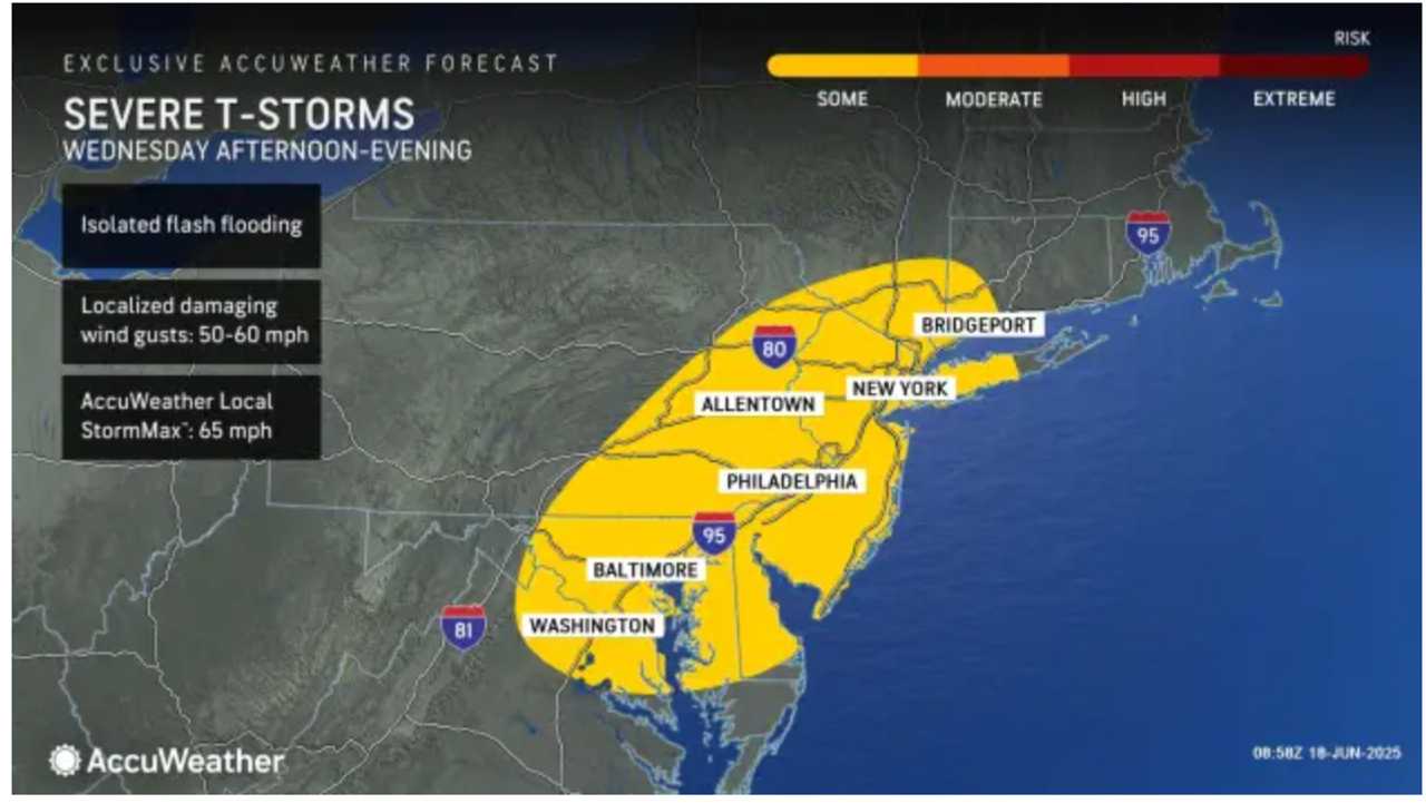 Severe Storms With Isolated Tornadoes Possible On Track For DMV: Here's Timing, Track ...