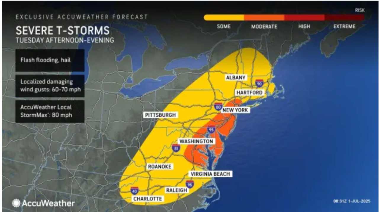 Cold Front Will Usher In Severe Storms With 60 MPH Winds, Downpours ...
