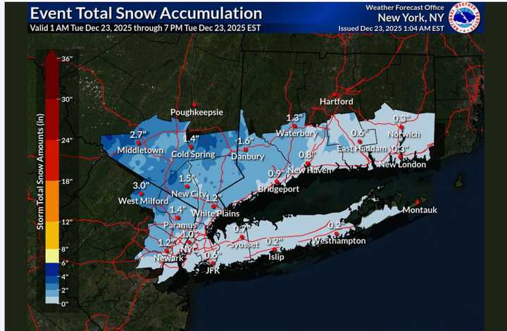 New Winter Storm Sweeps Through Region: Here's Latest Westchester ...