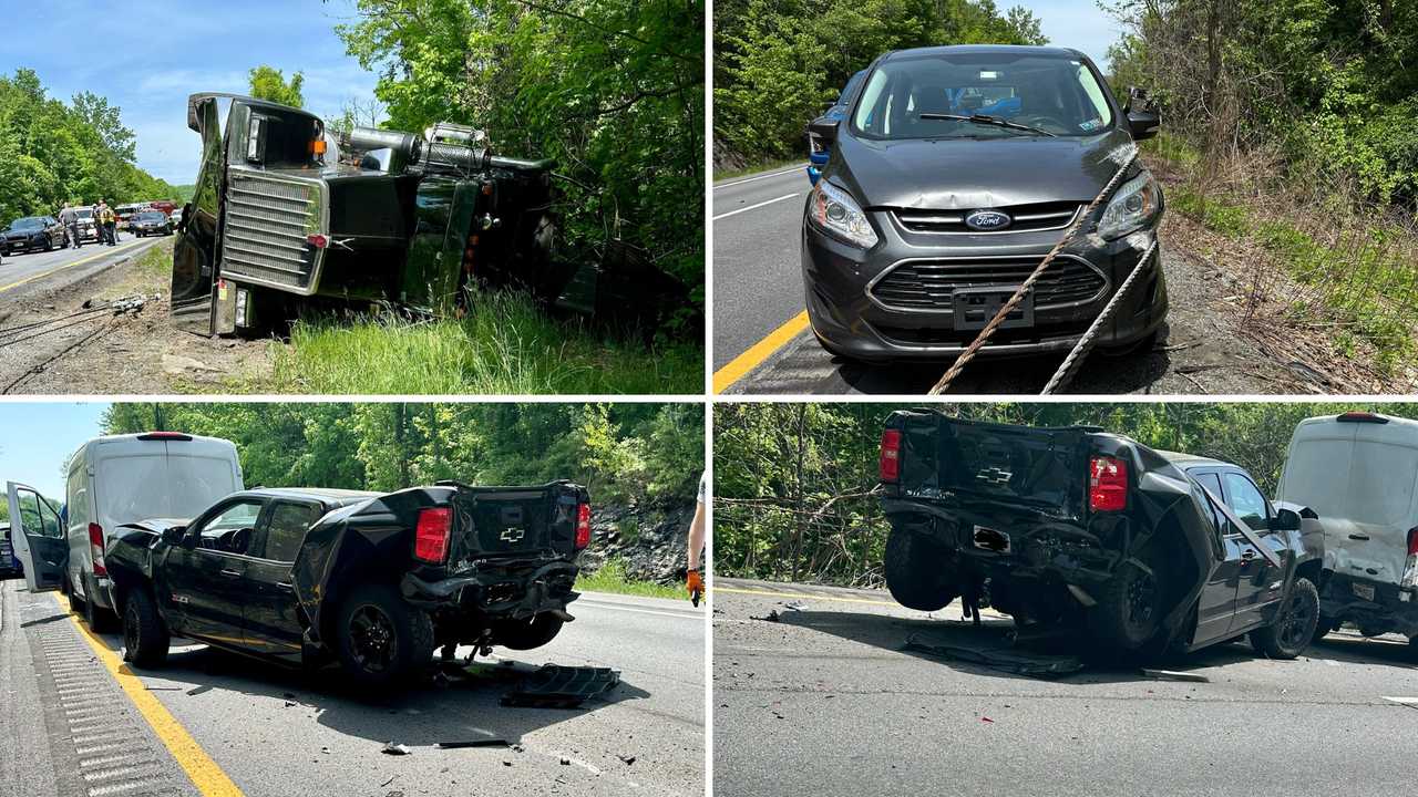 New Update: 7-Car Crash, Dump Truck Rollover Injures 6 People On ...