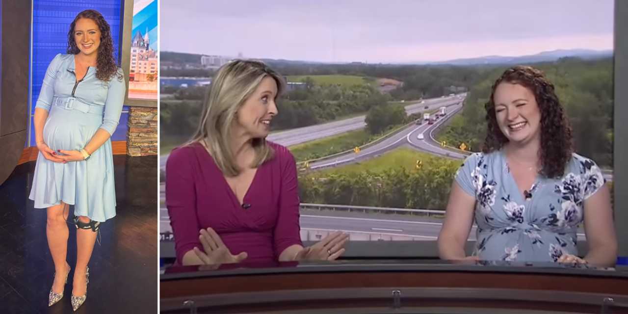 Watch: NY News Anchor Goes Into Labor On Air, Powers Through Full Newscast | Newburgh Daily Voice