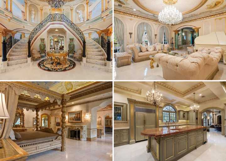 Socialite's Former Saratoga Springs Mansion With Bowling Alley, Koi ...