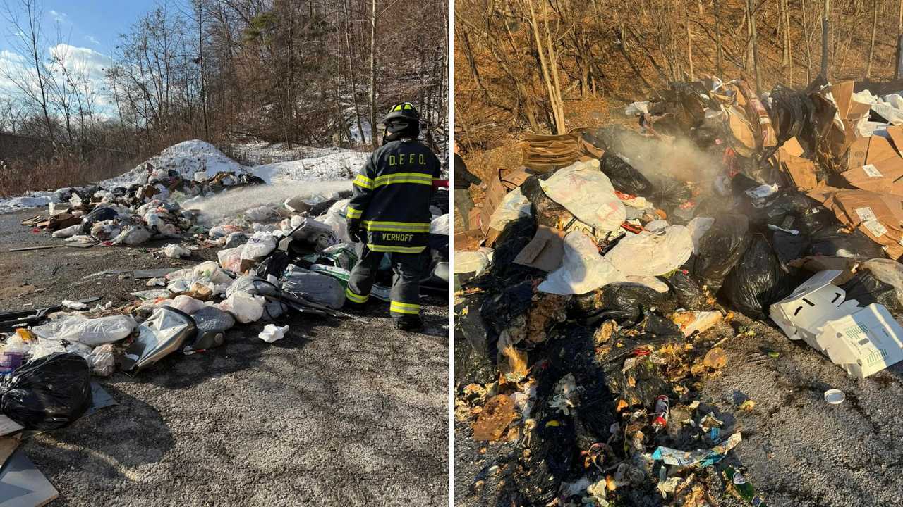 Burning Lithium Battery Sparks Garbage Truck Fire In Dobbs Ferry ...