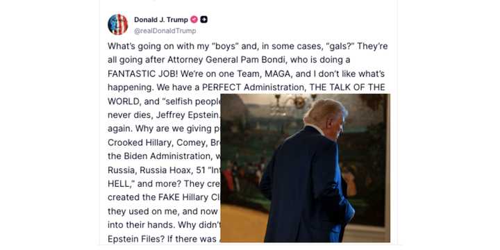 Maga Turns On Trump After He Tells Followers To ‘Drop’ Jeffrey Epstein ...