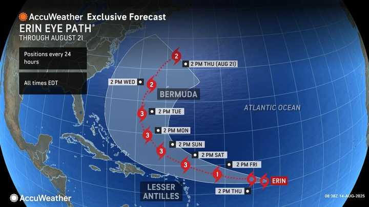 New Update: Tropical Storm Erin Nears Major Hurricane Status As East Coast Eyes Impact | Gardner ...