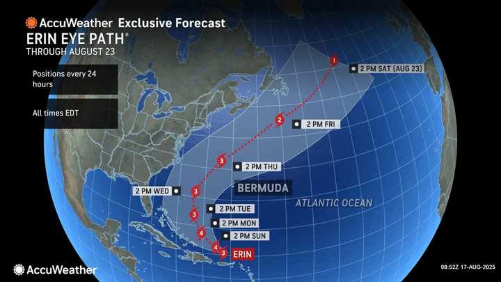 Monster Hurricane Erin’s Path Holds Key To US Coastal Threat | Northern ...