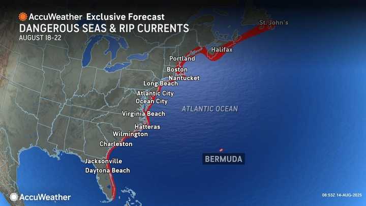 Atlantic Braces As Tropical Storm Erin Gains Strength, Tracks Toward ...
