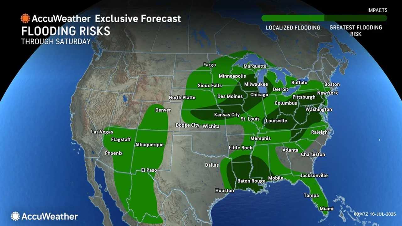 Flash Flood Risk Returns With Spotty Severe Storms Expected: What To ...