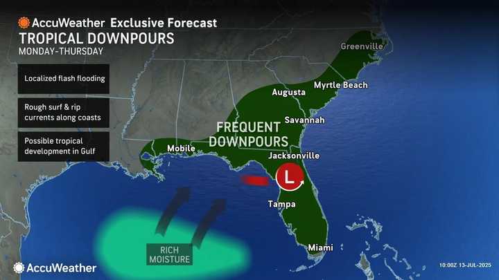 Tropical Activity Picking Up Along East Coast: Here's Latest ...