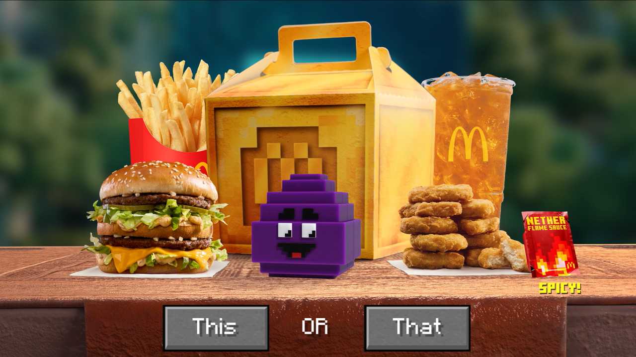 McDonald's Digs Into Minecraft World With Limited-Time Movie Meals ...
