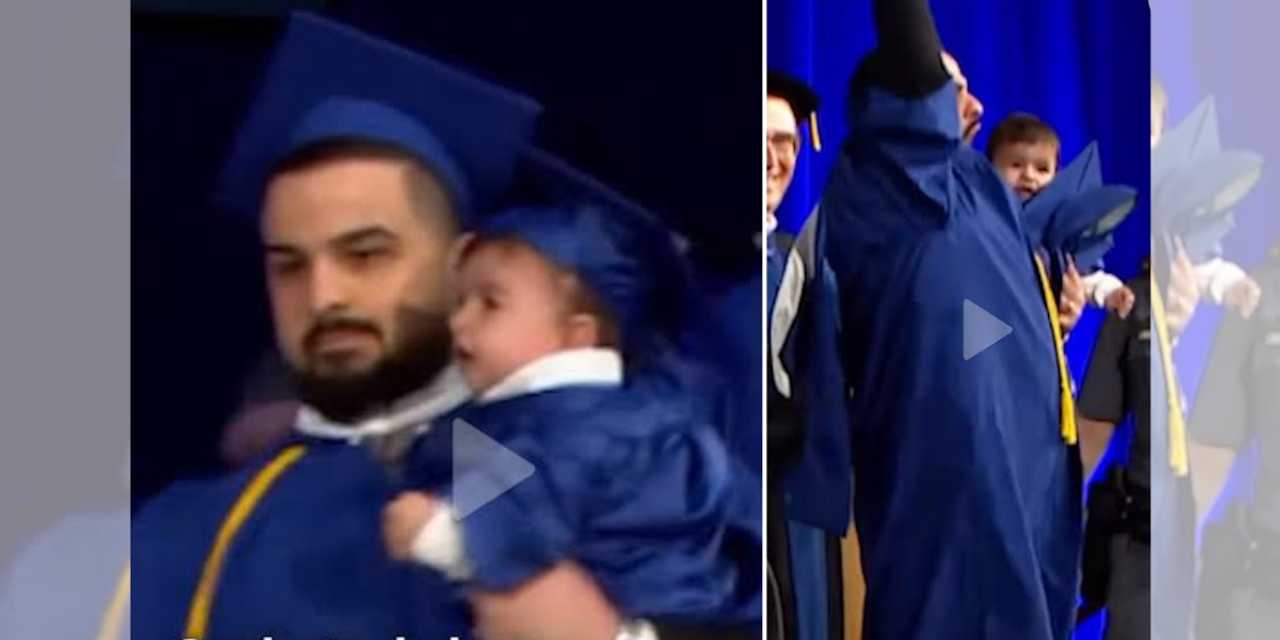 Video: NY Dad Keeps Promise To Son—And Degree—In Viral Commencement ...