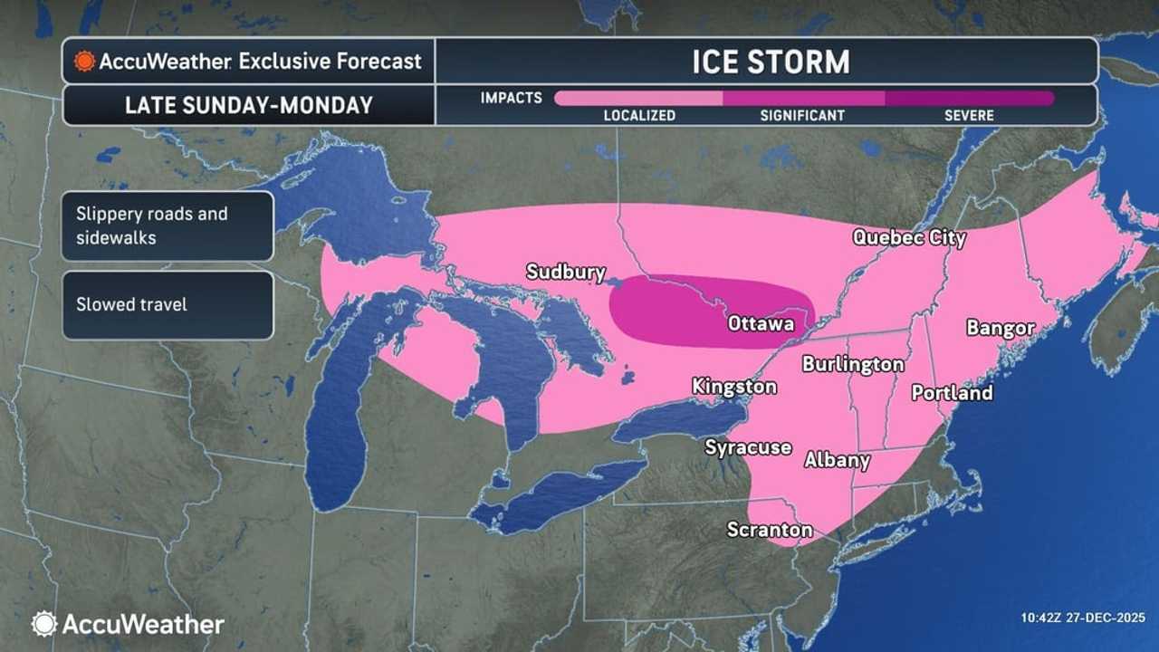 Widespread Ice Accumulation Now Expected In Northeast From New Winter ...