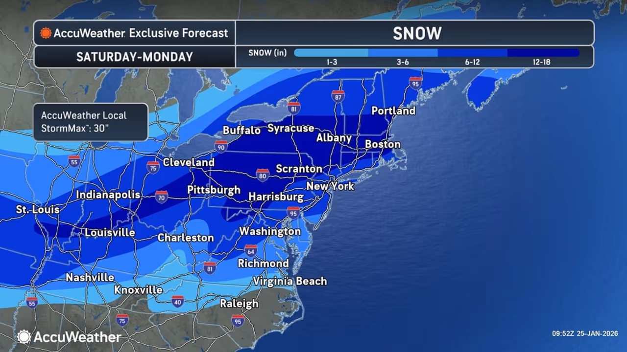 Massive Winter Storm Slams Northeast: Latest Snowfall, Duration ...