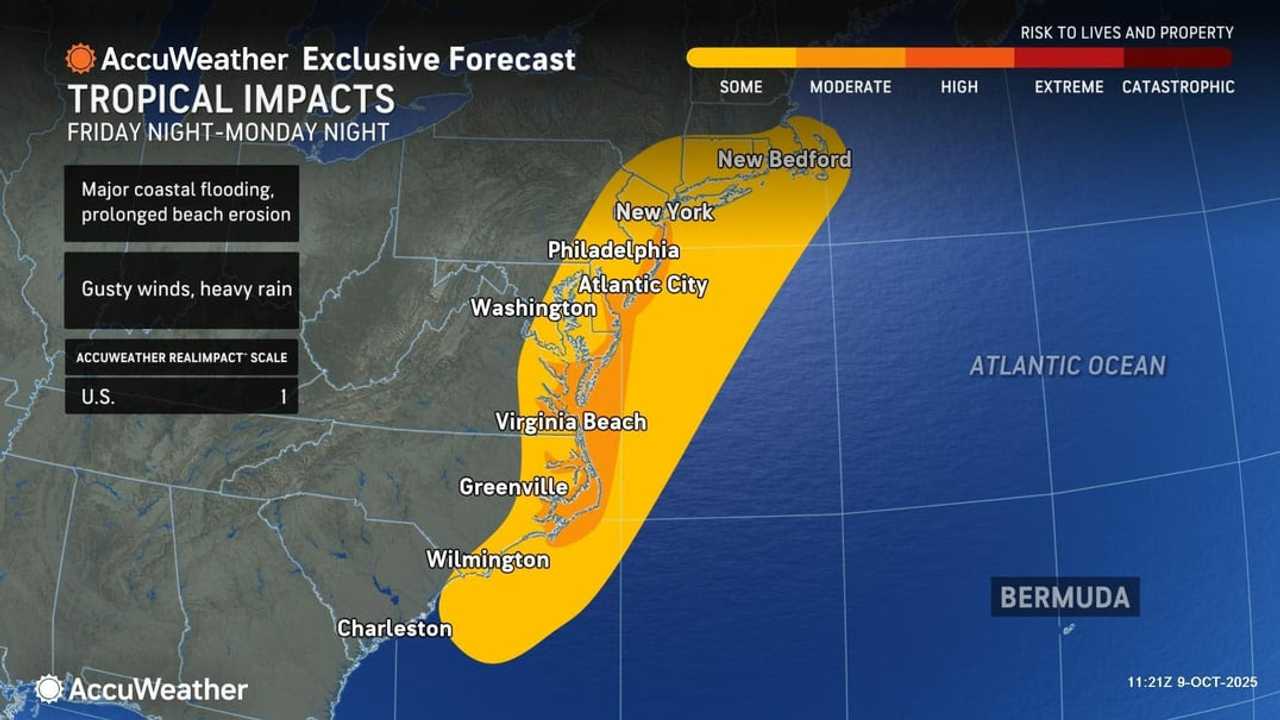 Powerful Nor’easter Set To Bring 60 MPH Winds, Heavy Rain: Here's ...