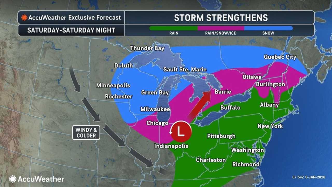 Heavy Rain, Wintry Mix: Here's Timing For New Storm System Taking Aim ...